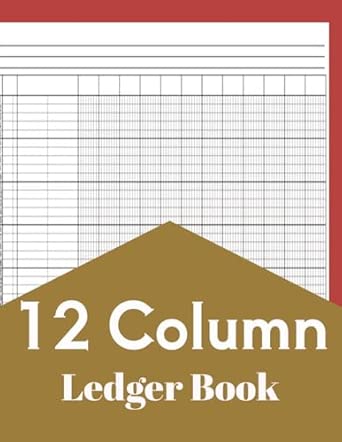 12 Column Ledger Book : 8.5 x 11" Accounting Ledger Book for Small ...