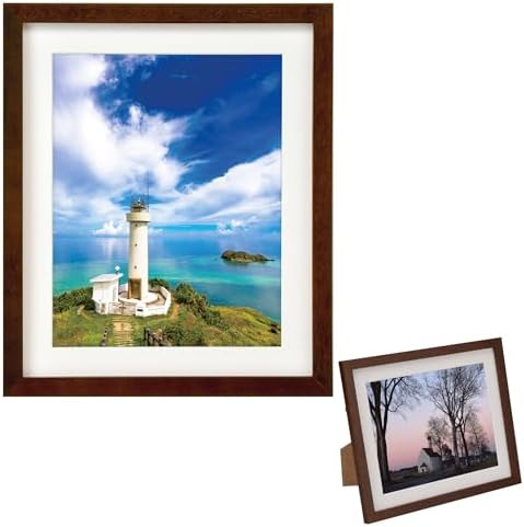 Amazon | HAKUBA 額縁 MM-01 6切 木製 スタンド付 ブラウン FWMM01-BR6 | 額縁・パネル 通販