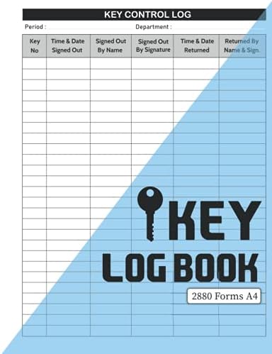 Key Sign Out Log Book