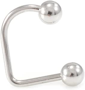 Amazon.com: BodyJewelryOnline Lippy Loop Surgical Steel Lip Ring 16G ...