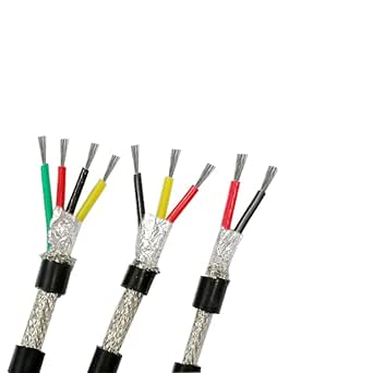 Silicone Shielded Cable 22/20/18/17/15/13AWG 2/3/4/5/6/7/8 Core High Temperature 180℃ Soft Multi ...
