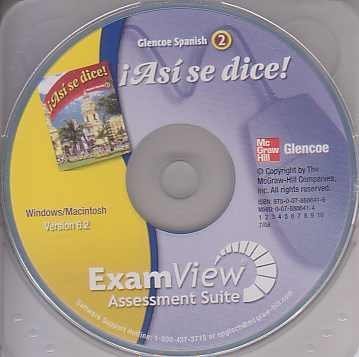 Asi se dice! (Exam View Assessment Suite, Spanish 2): Unknown ...