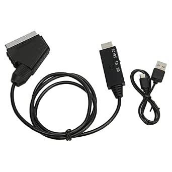 SCART to HD Multimedia Interface Converter Adapter Cable, 1080P ...