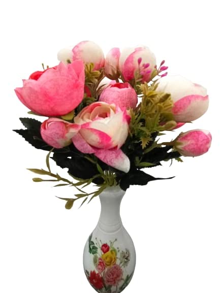 DN Enterprises Beautiful Pink Dry Bunch Artificial Flower Set of 2 ...