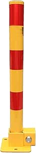 Amazon.com: Car Parking Space Lock Bollard, High Visibility Yellow and ...