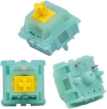 Amazon.com: GATERON Milky Yellow Pro Switches Pre-lubed 5 Pin Linear ...