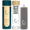 Amazon.com: Pure Zen Tea Infuser Bottle - Insulated Glass Bottle for ...