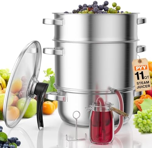 Amazon.com: PYY Steam Juicer Extractor - 11QT Fruit Vegetables Steam ...