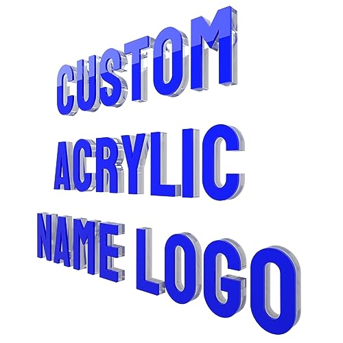 Amazon.com: Custom acrylic Letters LOGO Provide your font size ...