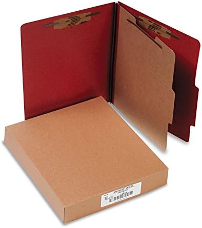 Amazon.com : ACCO Classification Folders with Fasteners, Pressboard, 4 ...