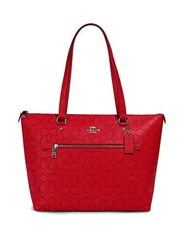 Small Coach Tote. Coach Gallery Tote Shoulder Bag (Khaki/Black).