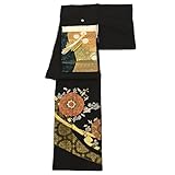 ・ブランド:着物ひととき・返品について：イメージ違いでの返品はお届けから1週間以内に元払いでご返送ください。・説明 こちらは中古のリサイクルの着物と帯のセットです。 黒色に鏡や鶴文様があしらわれたモダンなリサイクルの黒留袖と黒と金色地に桐や...