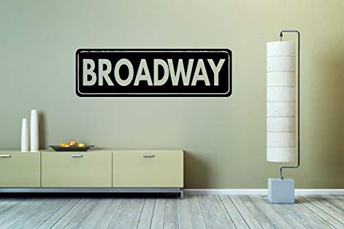 Amazon.com: Wall Sticker Broadway Sign Logo Emblem Street Vinyl Mural ...