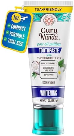 Amazon.com : GuruNanda Travel Toothpaste with Hydroxyapatite, Travel ...