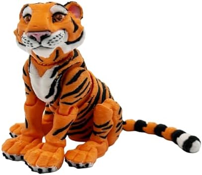 Amazon.com: Articulated Smiling Tiger 3D Fidget Toy, Mini, Little ...