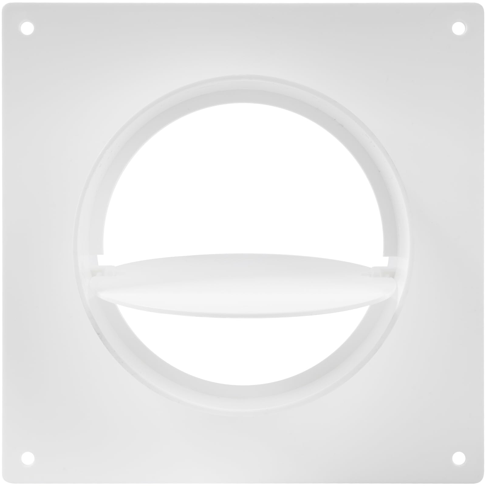 Buy Duct Connector with ing Plate and Backdraft Damper. PVC Plastic ...