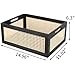 Amazon.com: SHCMSADO Wooden Frame Storage Basket, Decorative Organizer ...