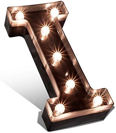 Amazon.com : LED Letter Lights Black Alphabet Marquee Letters Sign ...