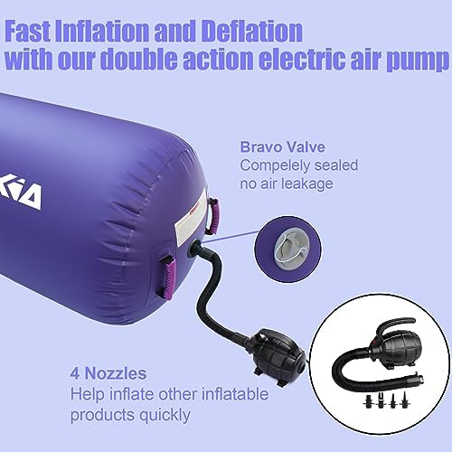 Gymnastics Air Roller Air Barrel Inflatable Tumbling Mat, Tumble Track ...