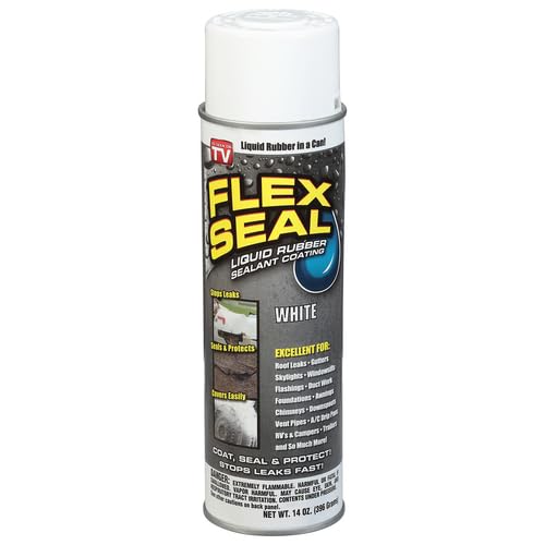 Flex Seal Spray Rubber Sealant Coating, 14-oz, White - Amazon.com