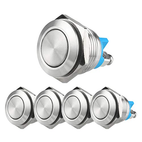 Snapklik.com : Larcele 16mm Push Button Switch Waterproof Momentary ...