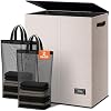 Amazon.com: SOLEDI Large Double Laundry Hamper with Lid, Collapsible ...