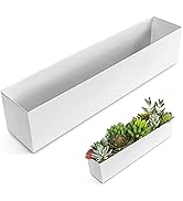 Amazon.com : TIMOSA Rectangular Planter Pot, Planter Box for Table or ...