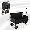 Amazon.com : Collapsible Folding Outdoor Utility Wagon, 440LBS Heavy ...