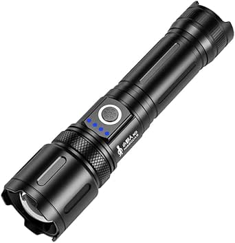 Professional LED Tactical Flashlight, Rechargeable, Mechanical Zoom ...