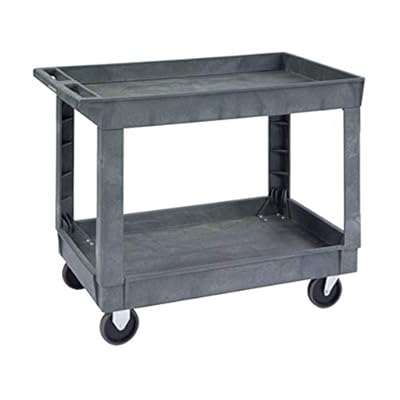 Lakeside 2523 Deep Well Utility Cart, Plastic, 2 Shelves, 500 lb. Capacity