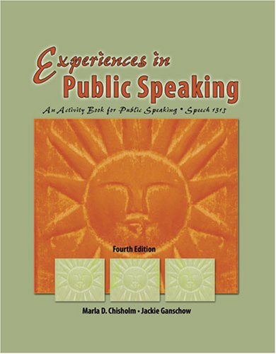 EXPERIENCES IN PUBLIC SPEAKING: AN ACTIVITY BOOK FOR PUBLIC SPEAKING ...