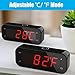 Amazon.com: 2 in 1 Alarm Clock, Indoor Thermometer, Digital Clock,Turn ...
