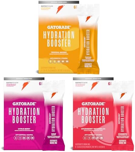 Amazon.com: Gatorade Hydration Booster - All 3 Flavors (Strawberry ...