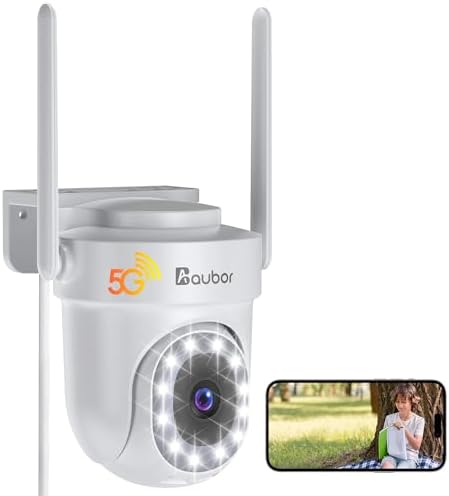 Amazon.com : Allesin 5G WiFi Security Camera Outdoor, 360°Pan-Tilt View ...