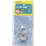 ・ブランド:エルパ(ELPA)・製造元:朝日電器・製造元/メーカー部品番号:G-8012H (C)・定格： 　・電圧　100/110V 　・消費電力 40W 　・寿命：約2,000時間・本体サイズ： 　・全長：61mm 　・バルブ径：40m...