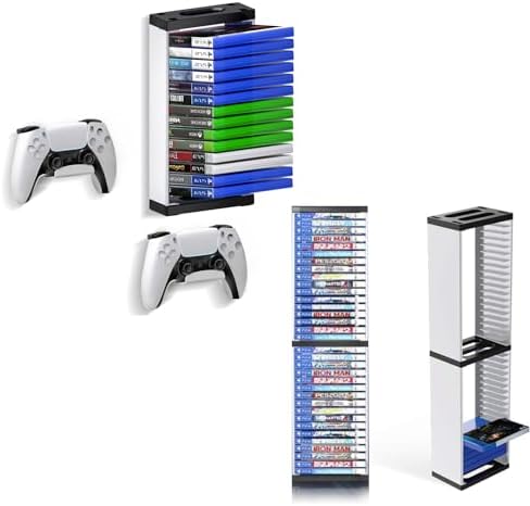 Amazon.com: Nargos Video Game Organizer Stand and Wall Mount, for PS3 ...
