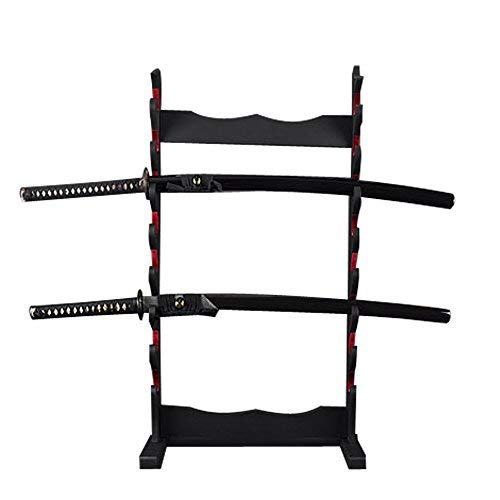 Buy Handmade Sword - Black Wood 8 Tier Table Stand for Katana and ...