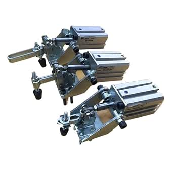 Pneumatic Hold Down Toggle Clamp Air Powered Cylinder Adjustable ...