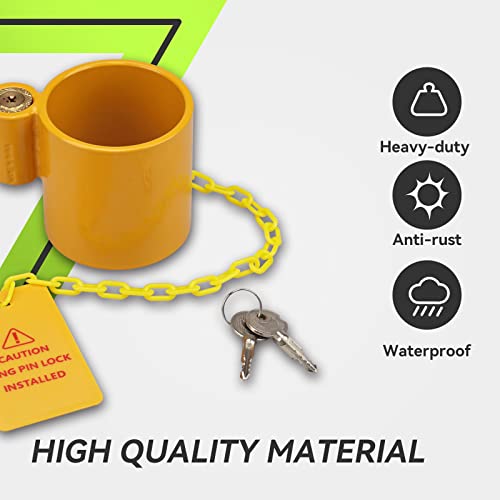 Snapklik.com : RVMATE 5th Wheel Lock, Heavy Duty Steel King Pin Lock
