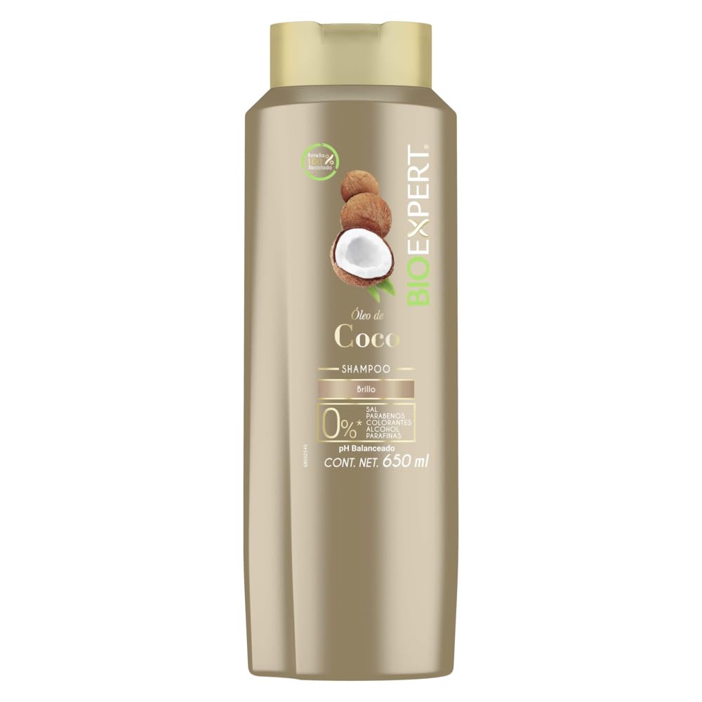 Bioexpert Shampoo Brillo con coco 650 ml : Amazon.com.mx: Belleza