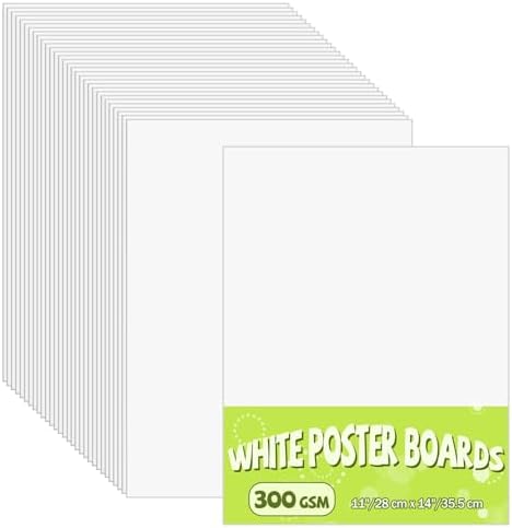 Amazon.com : VOKOY 30pcs White Poster Boards Bulk, 11x14 Inch Thick ...