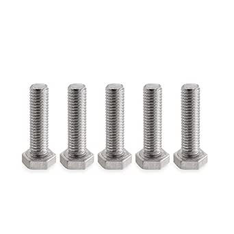 VictorsHome M8 Hex Head Bolt Screw, M8-1.25 x 30mm Stainless Steel 18-8 ...