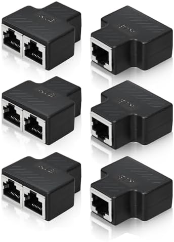 Amazon.com: 6Pack Ethernet Splitter, Ethernet Cable Splitter, Female to ...