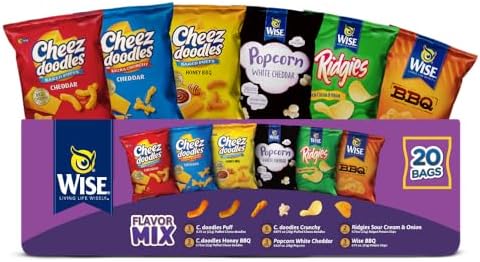 Amazon.com: Wise Snacks Flavor Mix Variety Pack (20 Count), Gluten Free ...