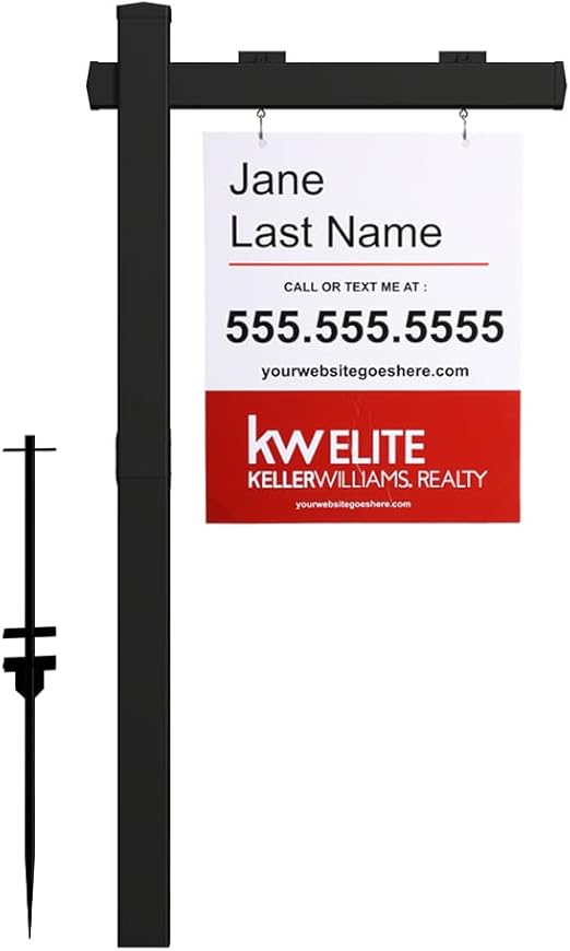 Amazon.com : Kdgarden Vinyl PVC Real Estate Sign Post 6' Tall (4"x 4"x ...