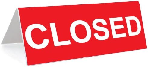 Amazon.com : Wenqik 3 Pcs Checkout Closed Desk Sign Use Next Cashier ...