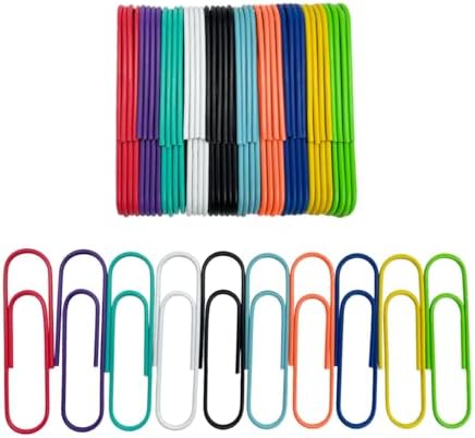 EMOTTOS 40 Pack Large Paper Clips, 4 Inch Coloured Paperclip Big, 10 ...