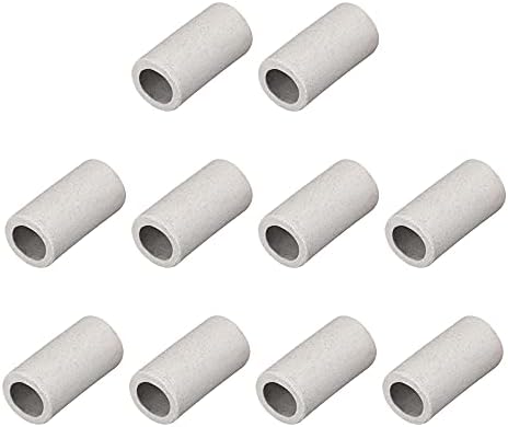 uxcell 20pcs 6mm Dia Ceramic Tube Insulated Electronic Wire Bundle Heat ...