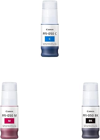 Amazon.co.jp: 【セット買い】Canon 純正 インクボトル PFI-050 C + Canon 純正 インクボトル PFI-050 M + Canon 純正 インクボトル PFI ...