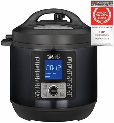 Amazon.de: TZS First Austria Druckkochtopf elektrisch 6L | Multikocher ...